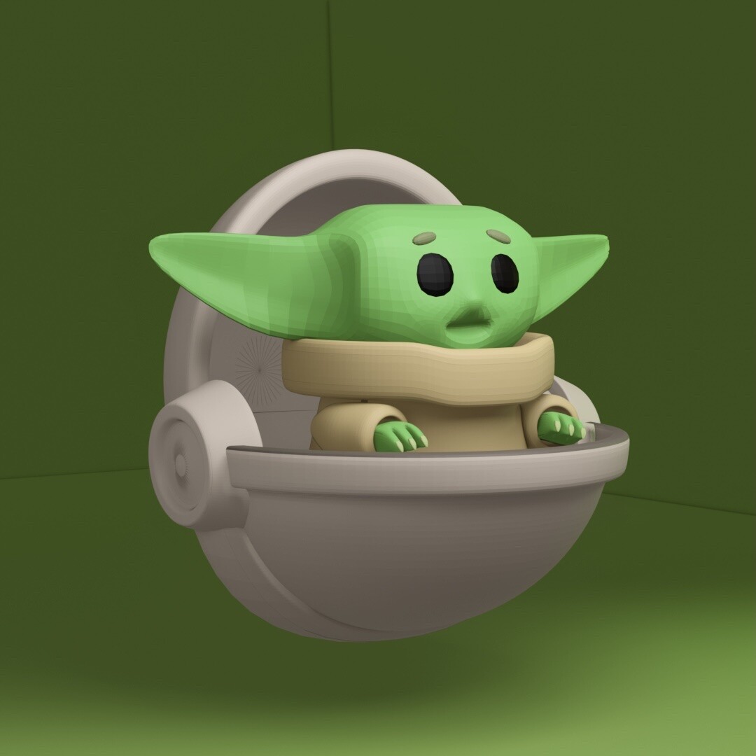 ArtStation - Grogu (Baby Yoda)