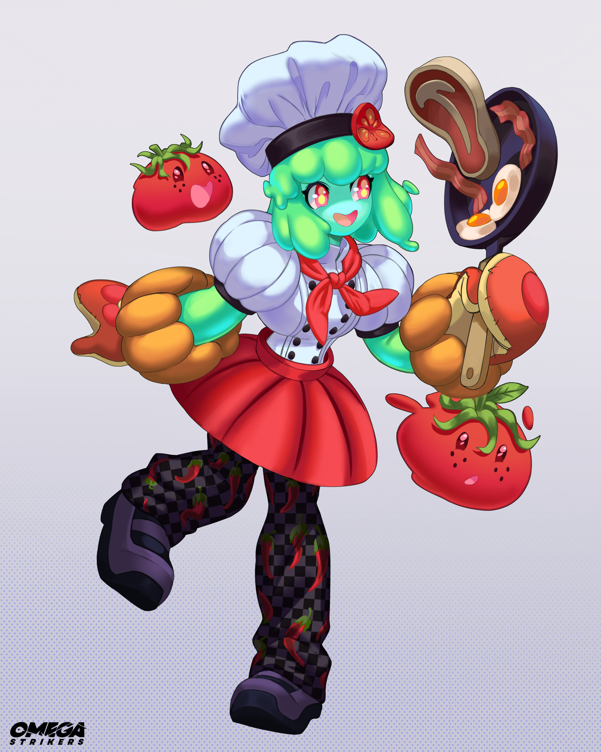Avrie Graham - Omega Strikers - Chef Juno Fan Art