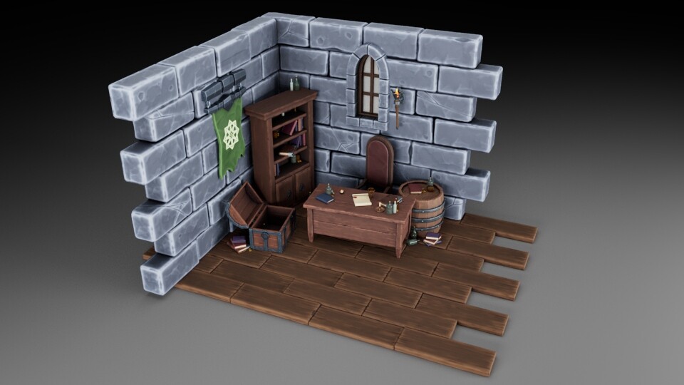 ArtStation - Medieval Office