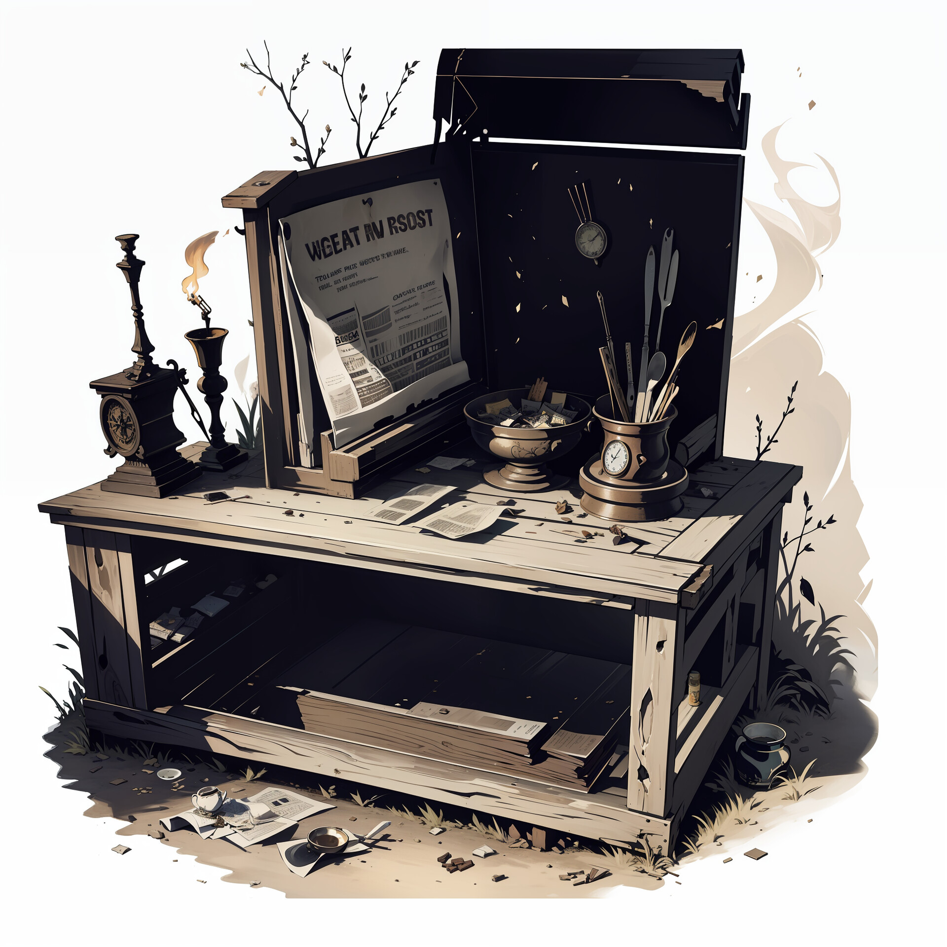 ArtStation - Echos of the Past: A Portrait of Time and Memory