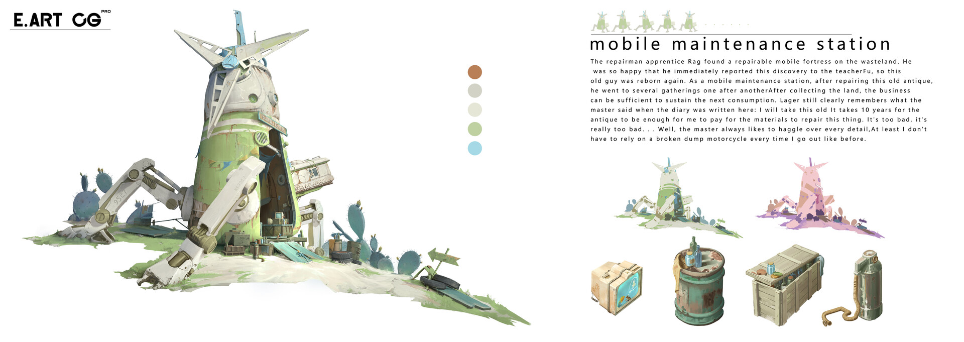 ArtStation - very cool repair shop