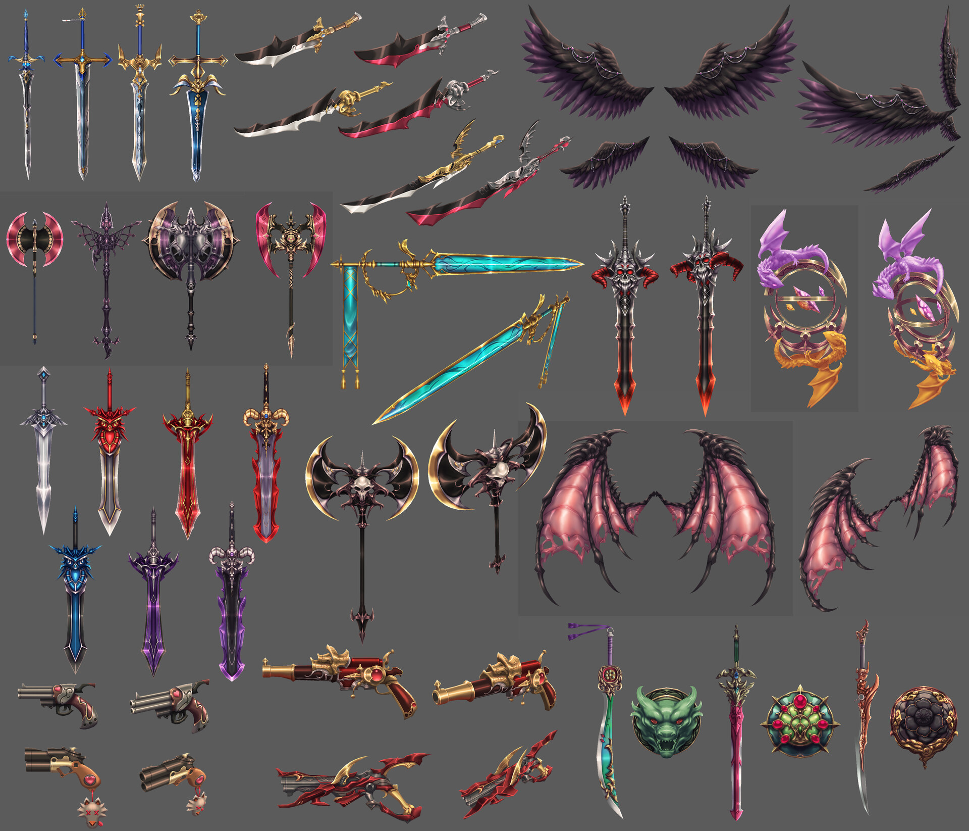 ArtStation - "Shining Beyond" Weapons & Accessories (Modeling and Texturing)