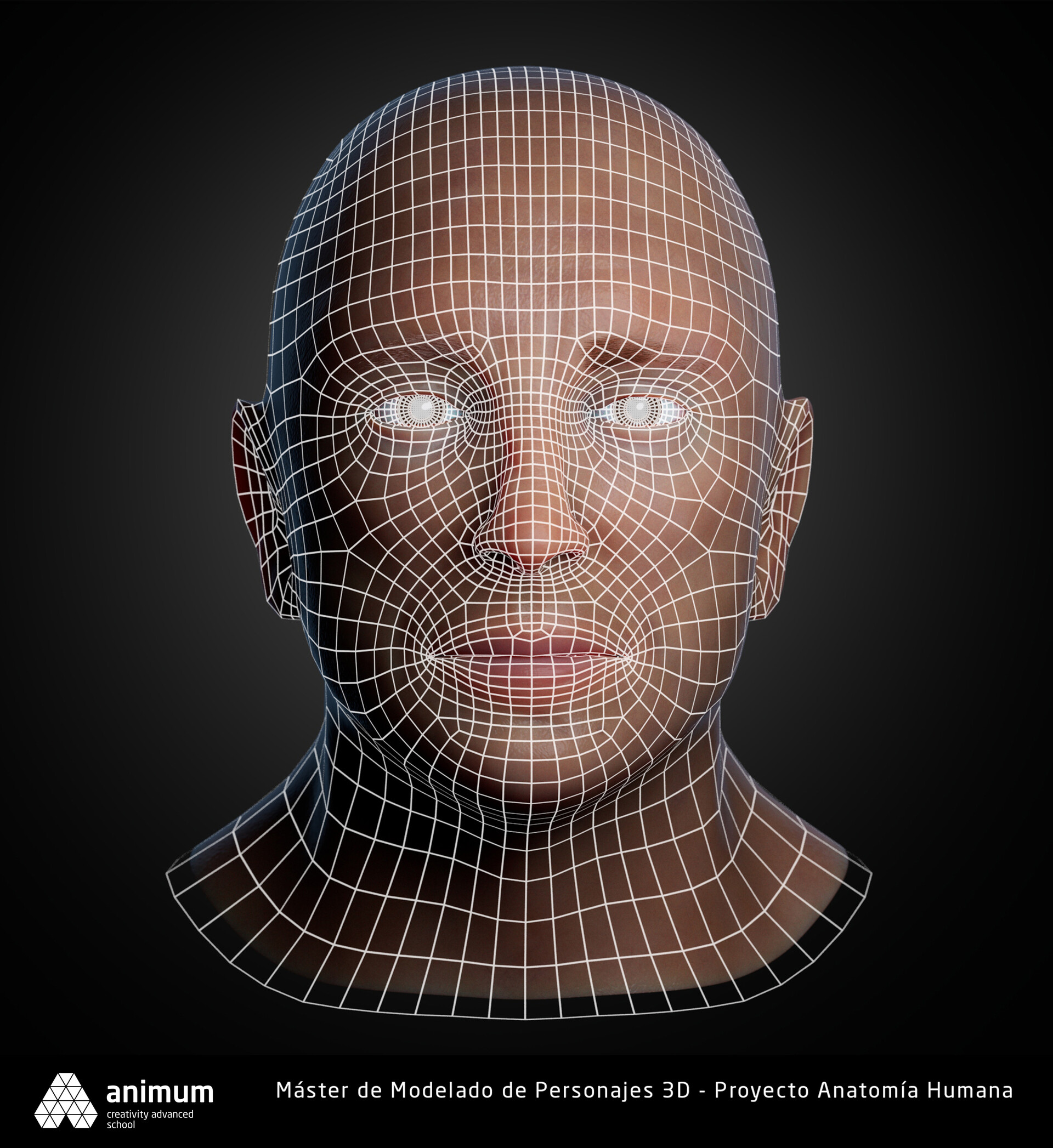 Iker Mendaza Guerra - Textured male bust