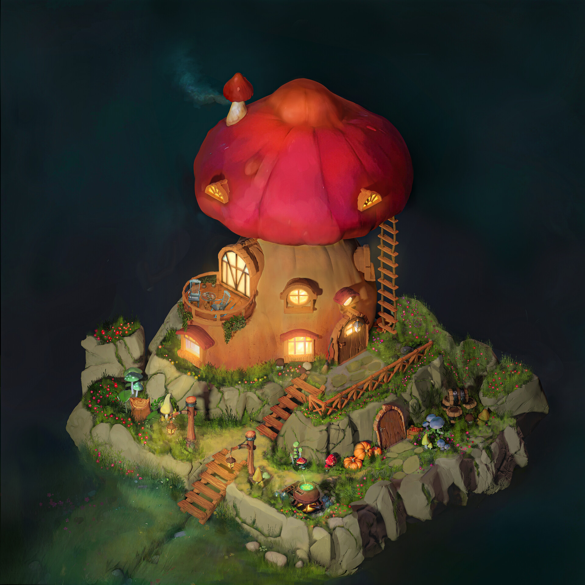 ArtStation - Mushroom house