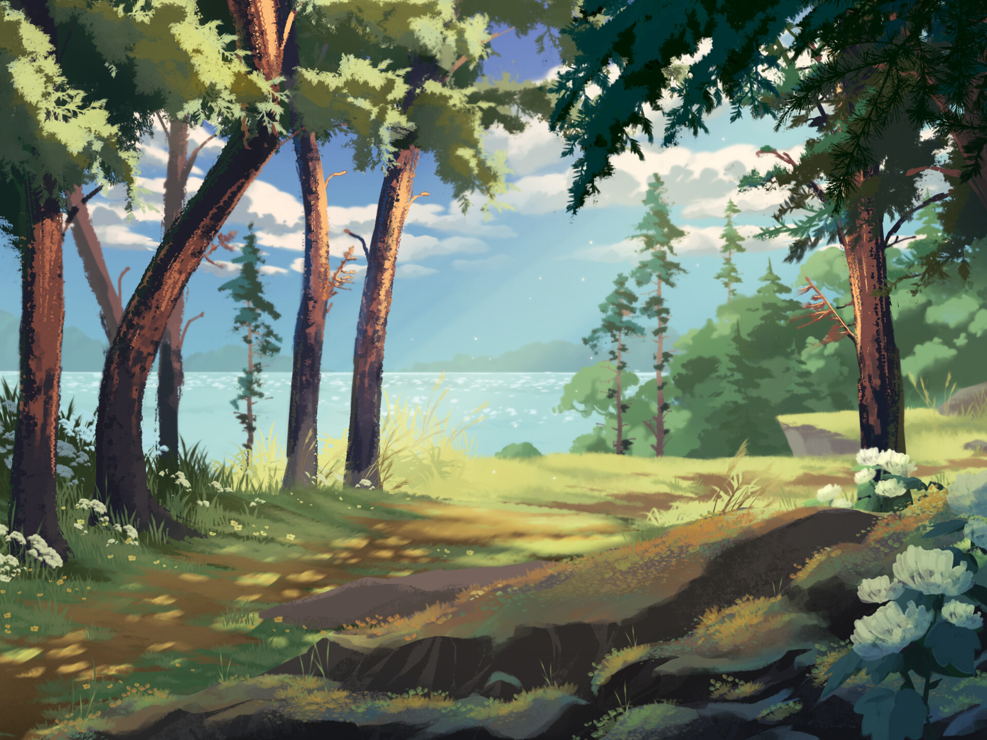 ArtStation - Pine Cliffs