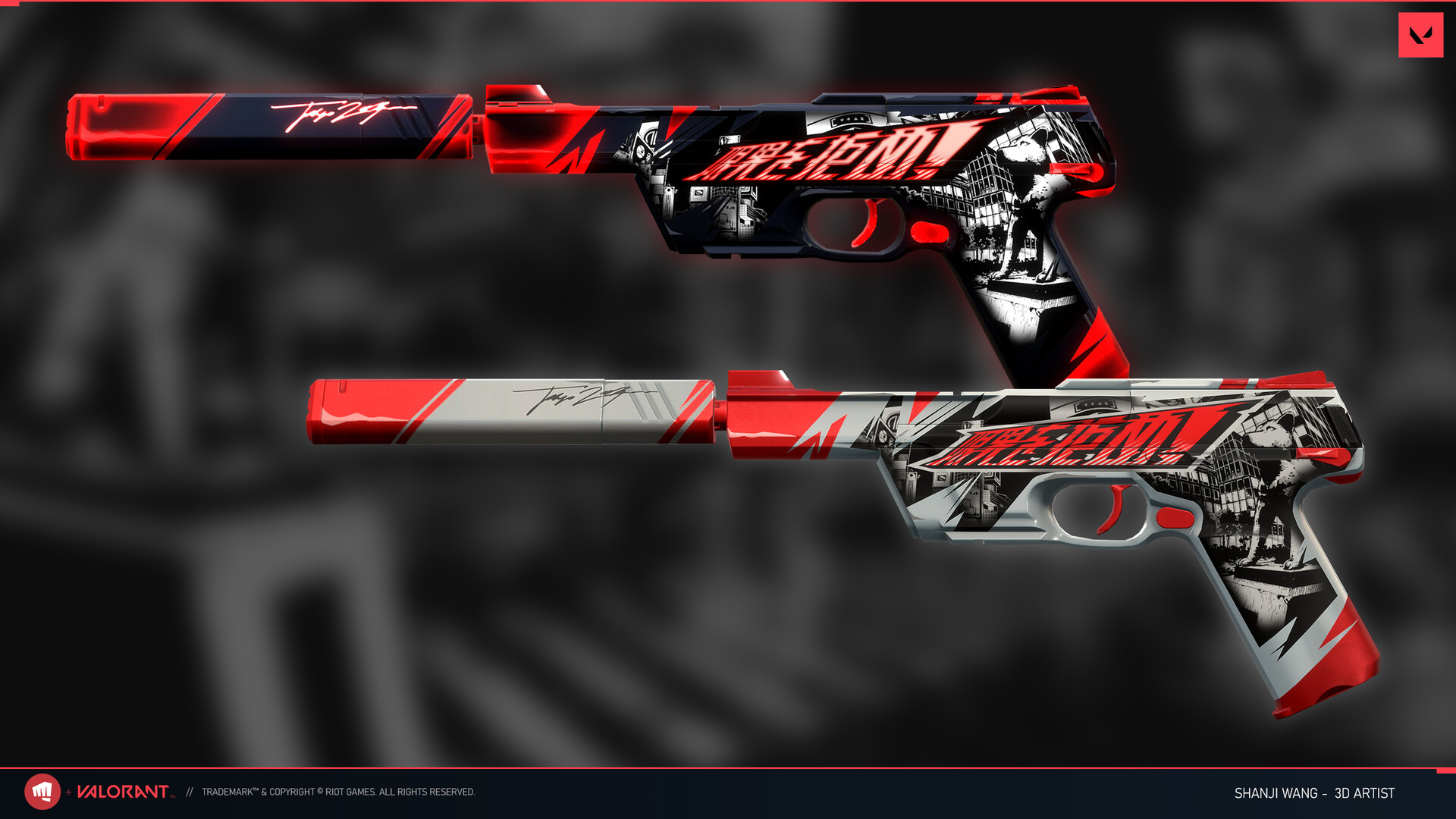 shanji wang - Valorant No Limit Ghost 3D Texture Work