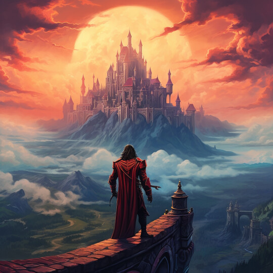 Midjourney Rando - alucard view from behind