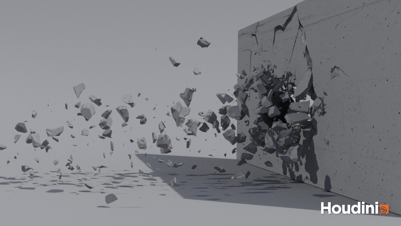 ArtStation - Wall Destruction SImulation