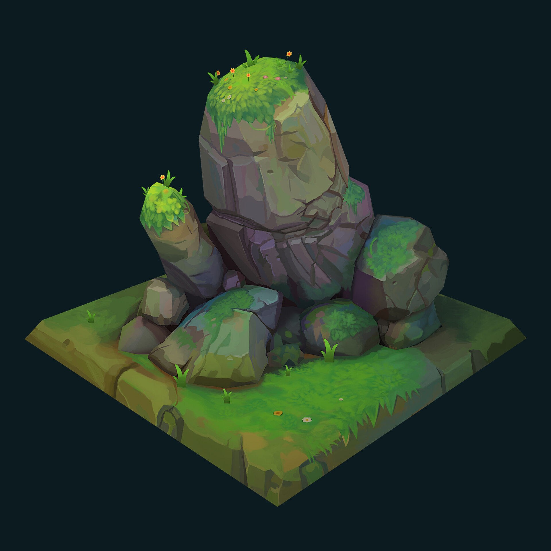 ArtStation - Rock study