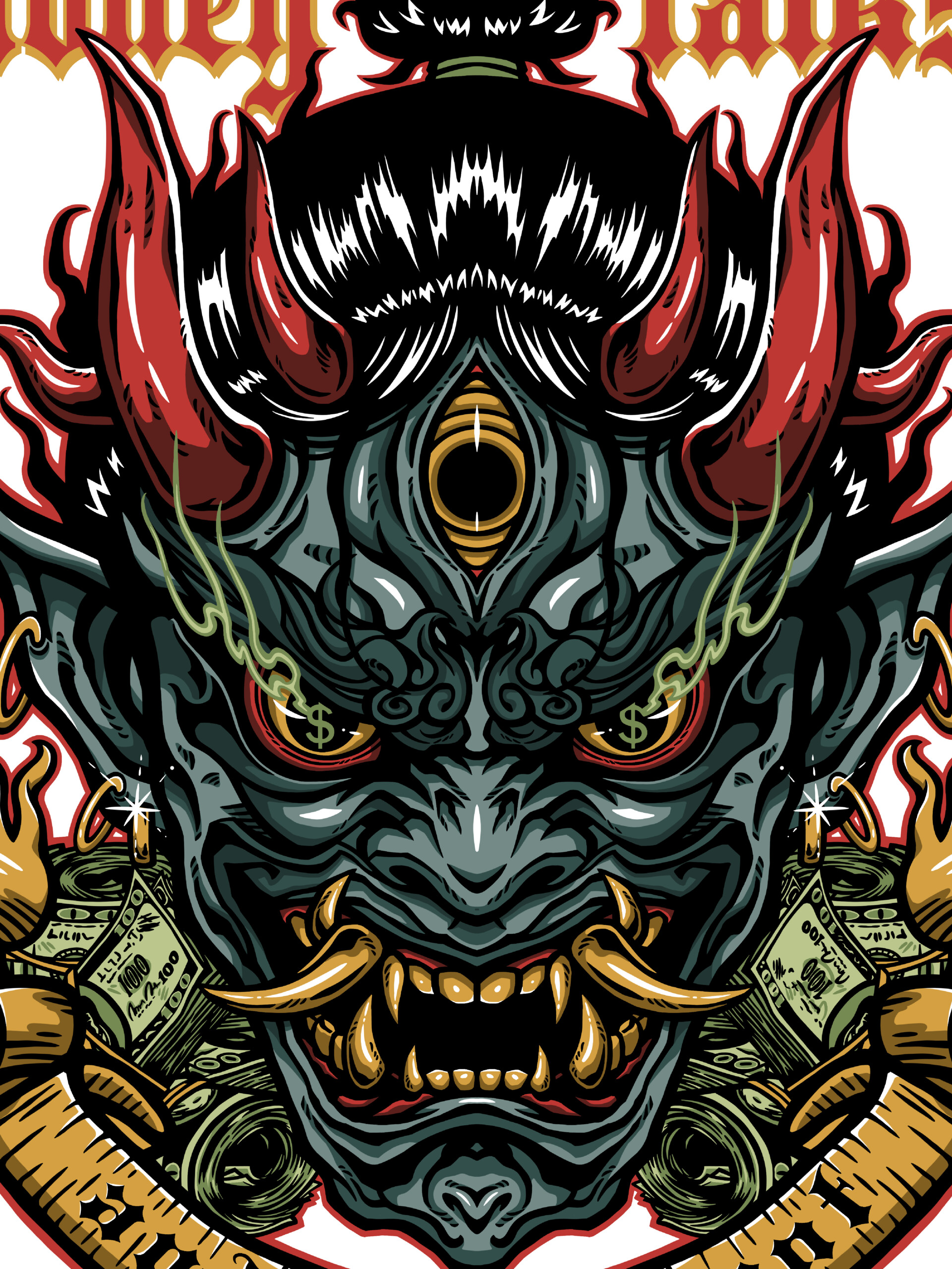 ArtStation - Oni Wealth: Supernatural Streetwear Style