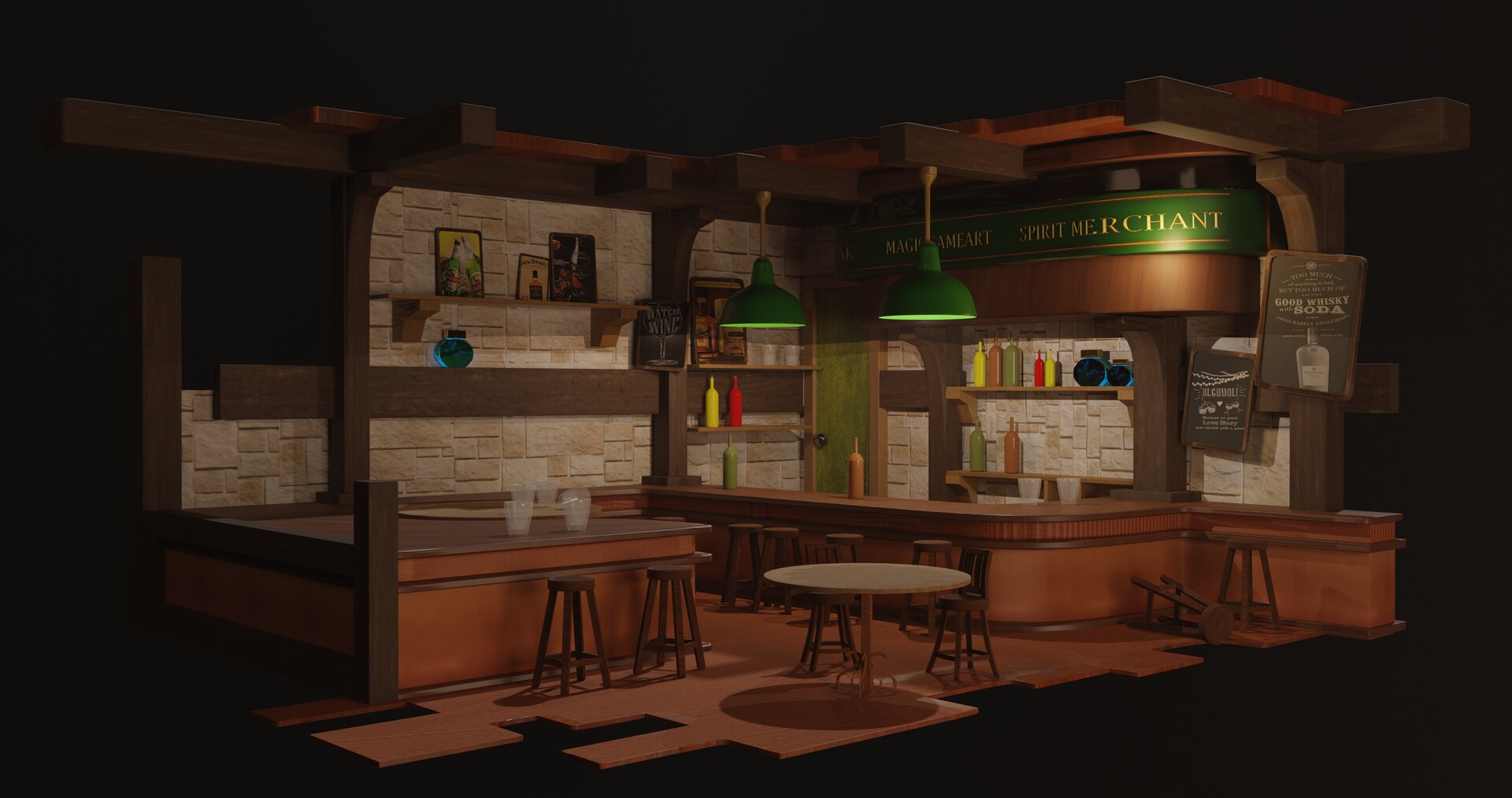 ArtStation - BAR Interior