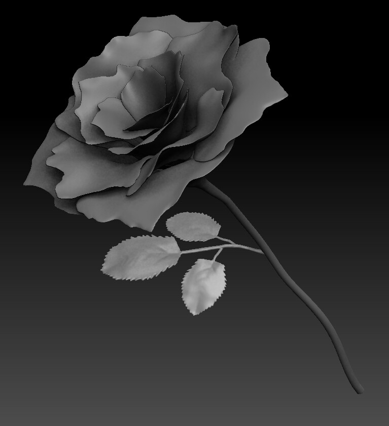 ArtStation - 3D Printed Rose