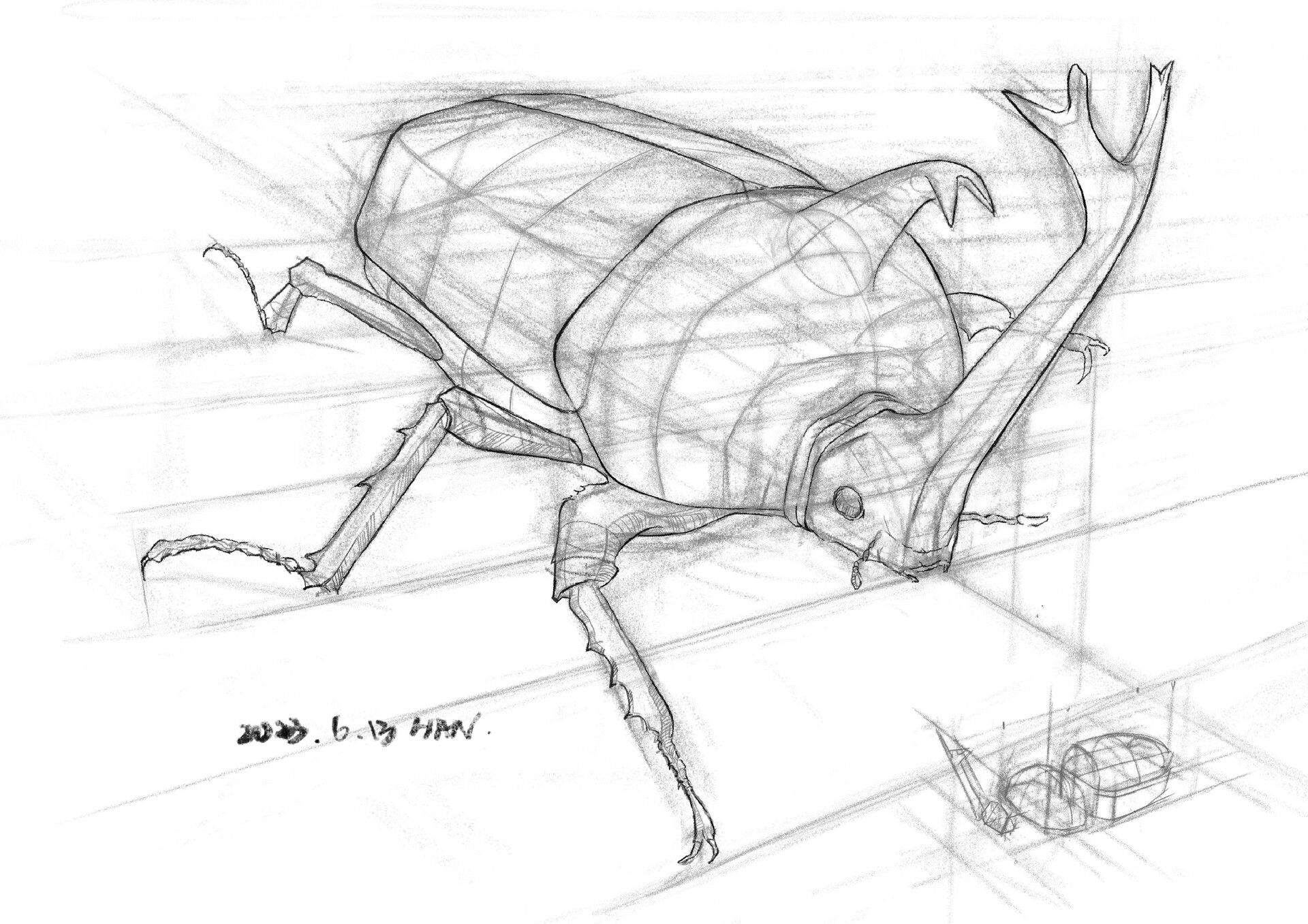 ArtStation - Unicorn Structure sketch