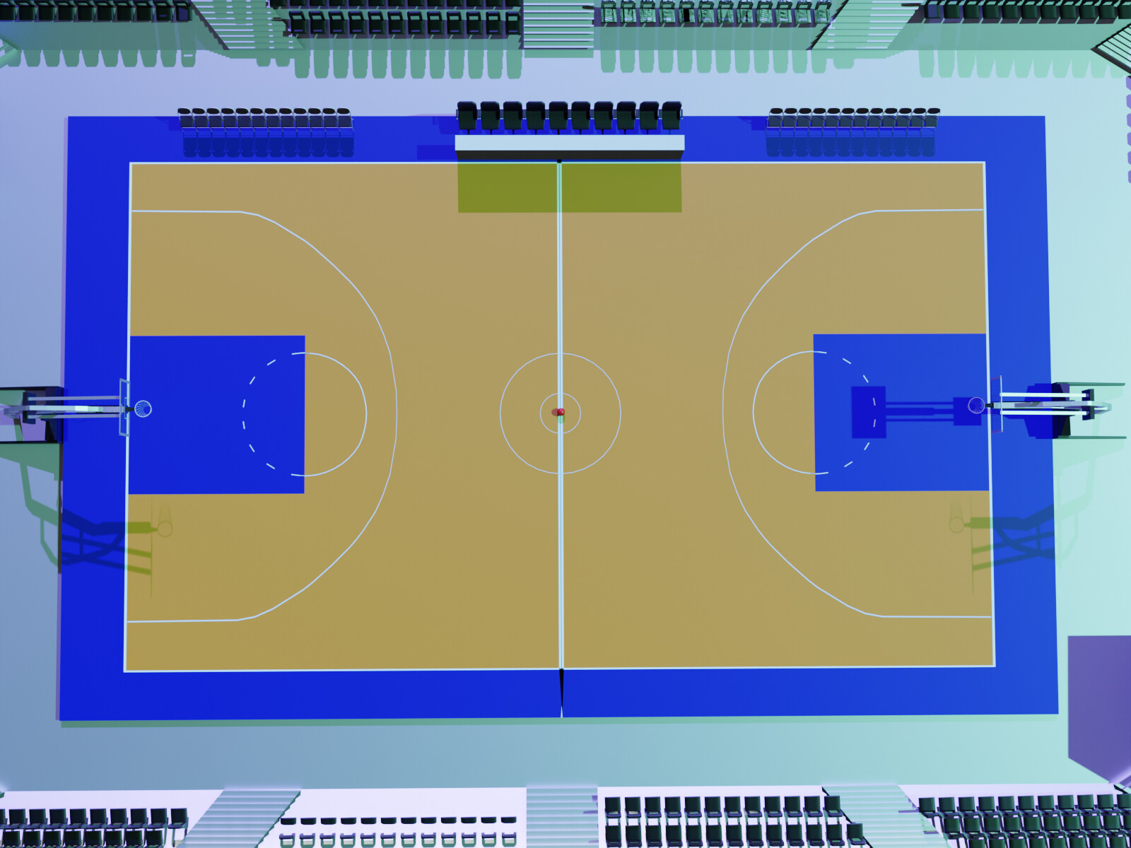 ArtStation - a real life scaled basketball court