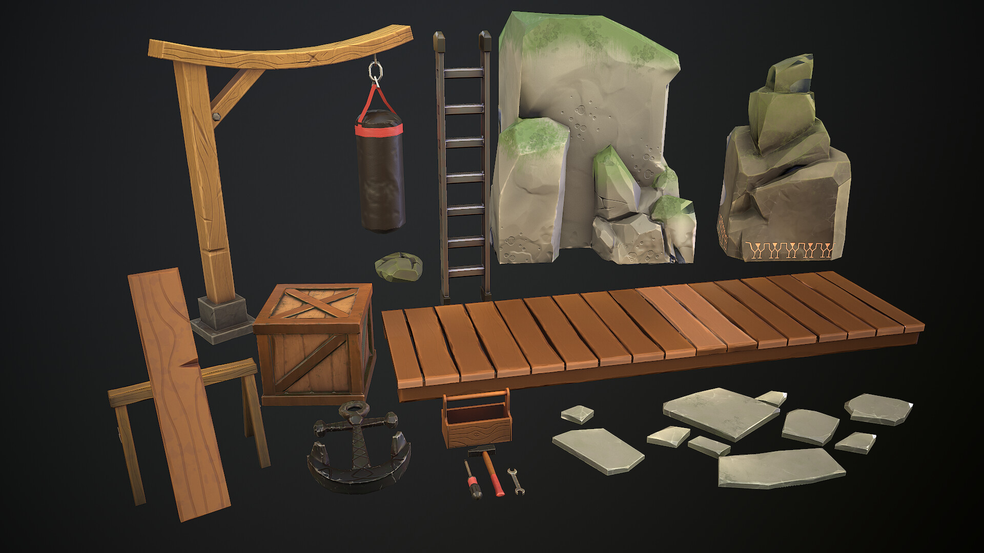 ArtStation - Props for game