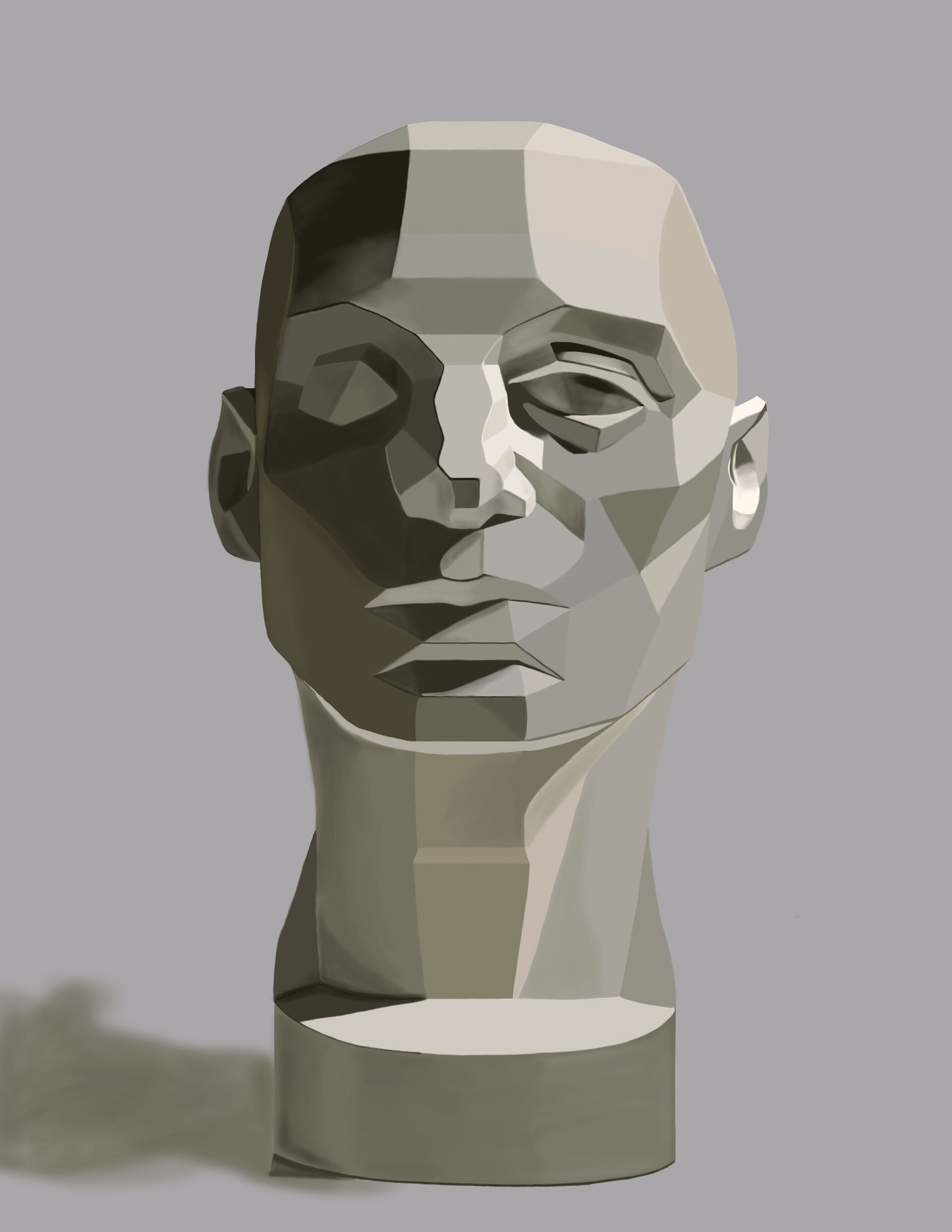 ArtStation - Head Bust Study