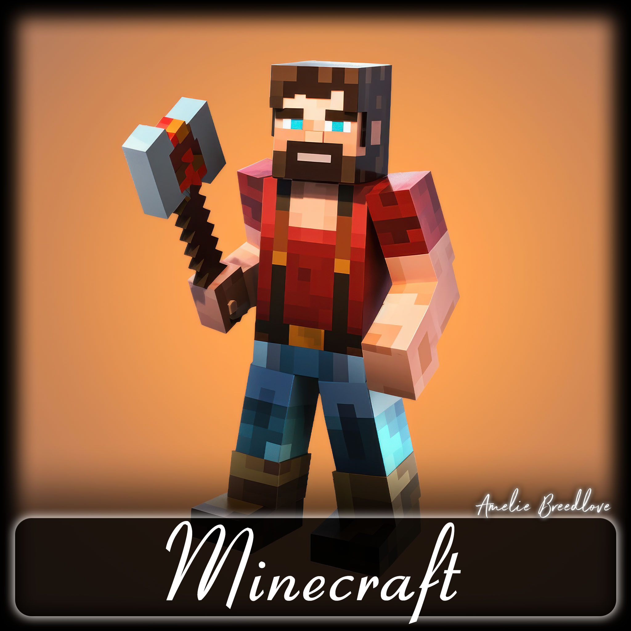 Amelie Breedlove - 220 Minecraft Character (Full Body) Reference Pack | 4K | v.3
