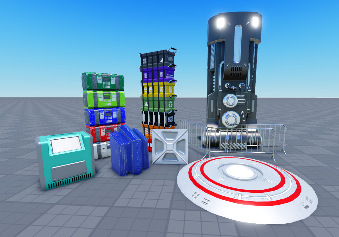 ArtStation - Low Poly PBR props