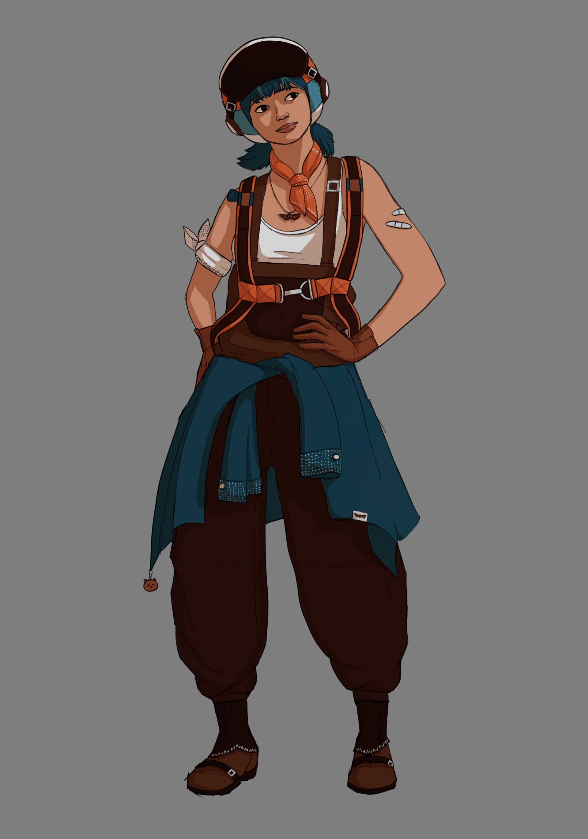 ArtStation - Pilot Girl Character Design