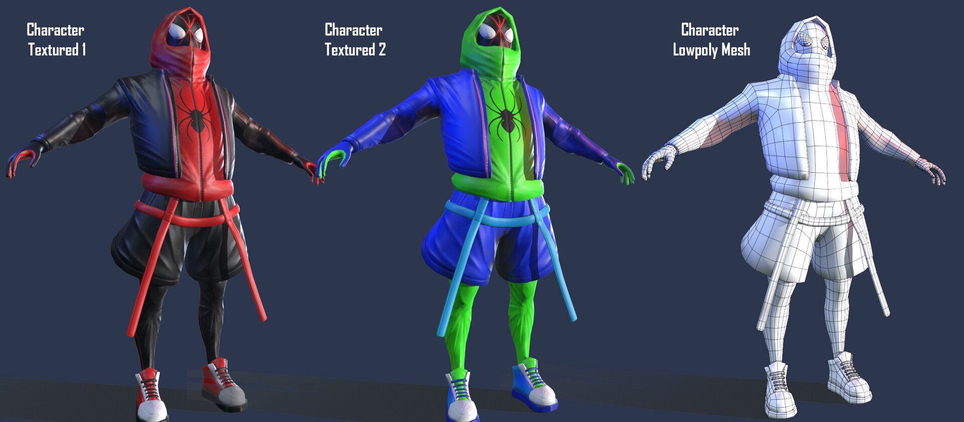 ArtStation - Stylized SpiderHero Character