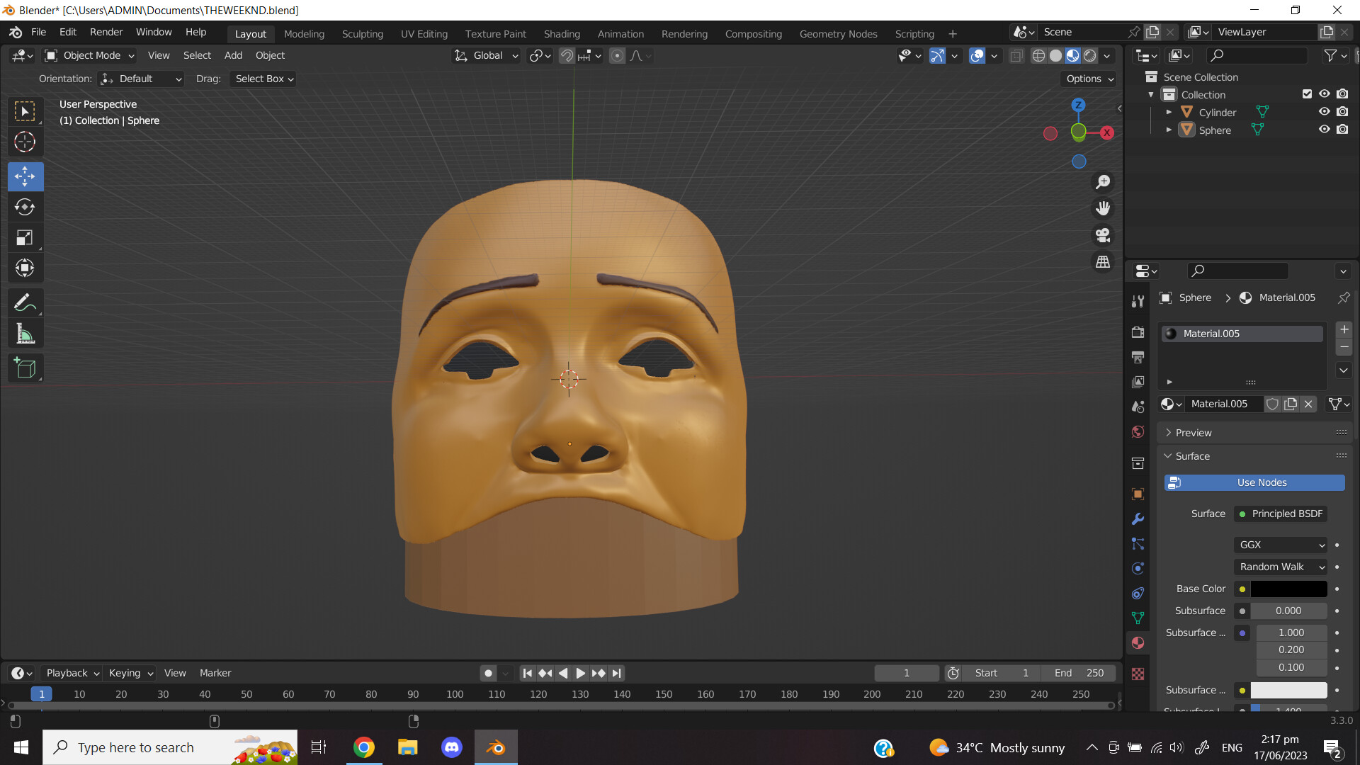 ArtStation - The Weeknd Mask