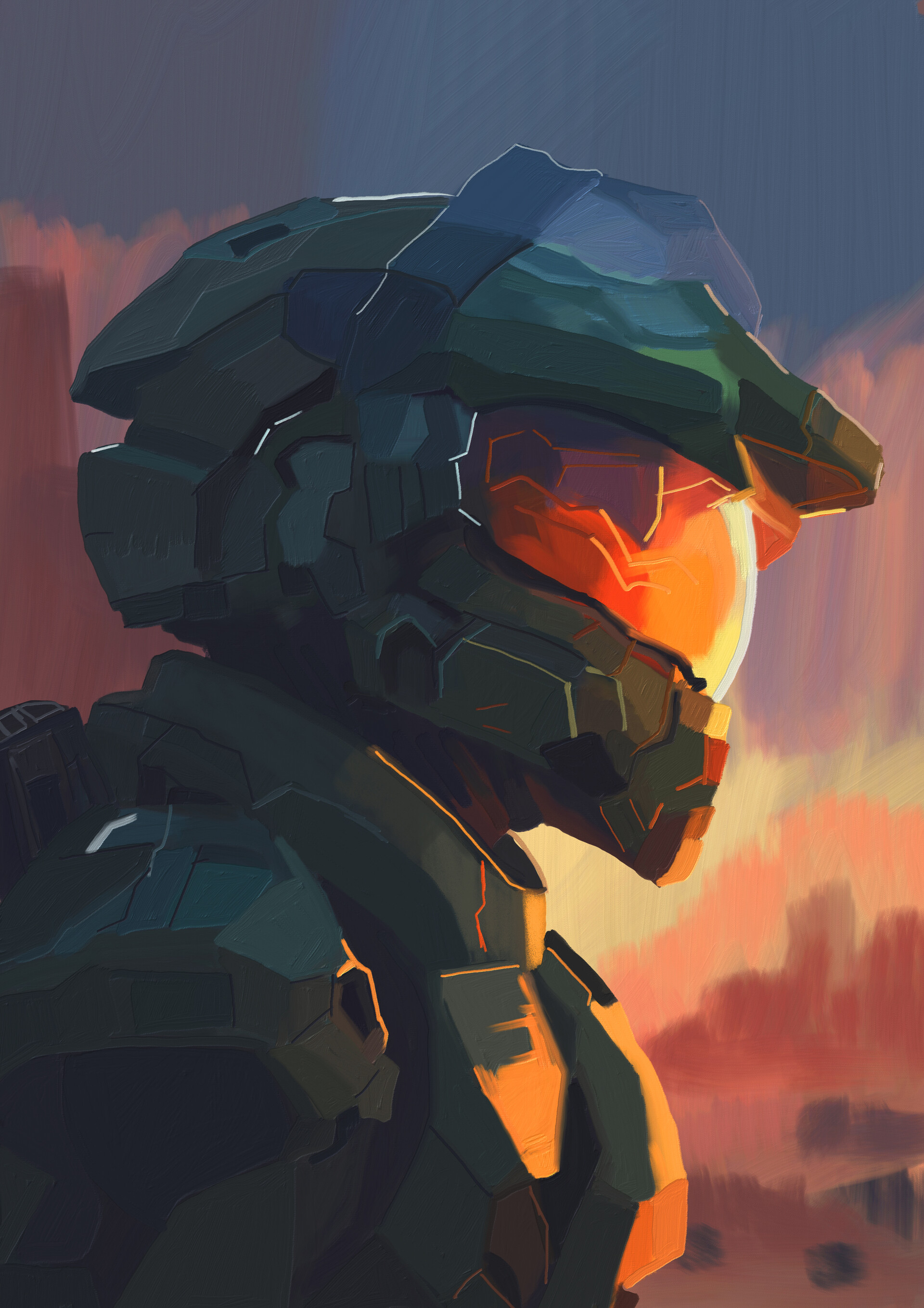 ArtStation - Halo (Digital Oil Painting)