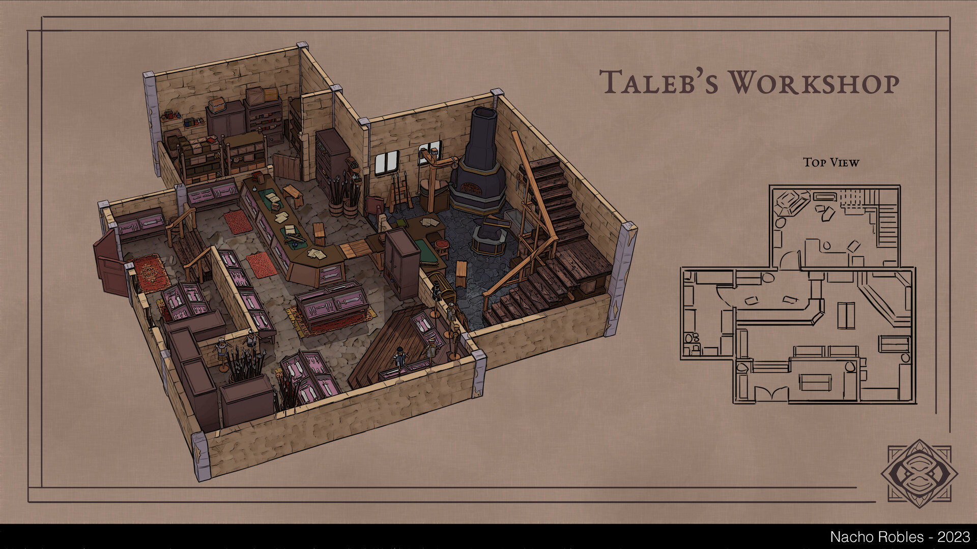 Nacho Robles - Taleb Damaia (DnD Tiefling Artificer)