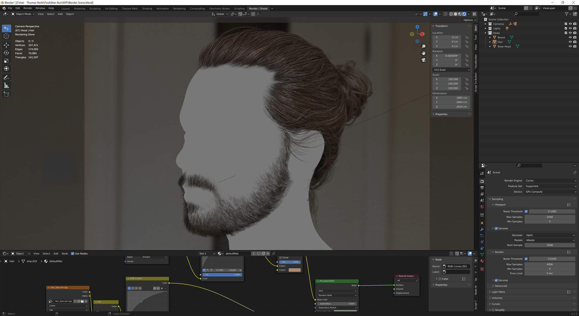 3D Scan Store - Realtime Hair