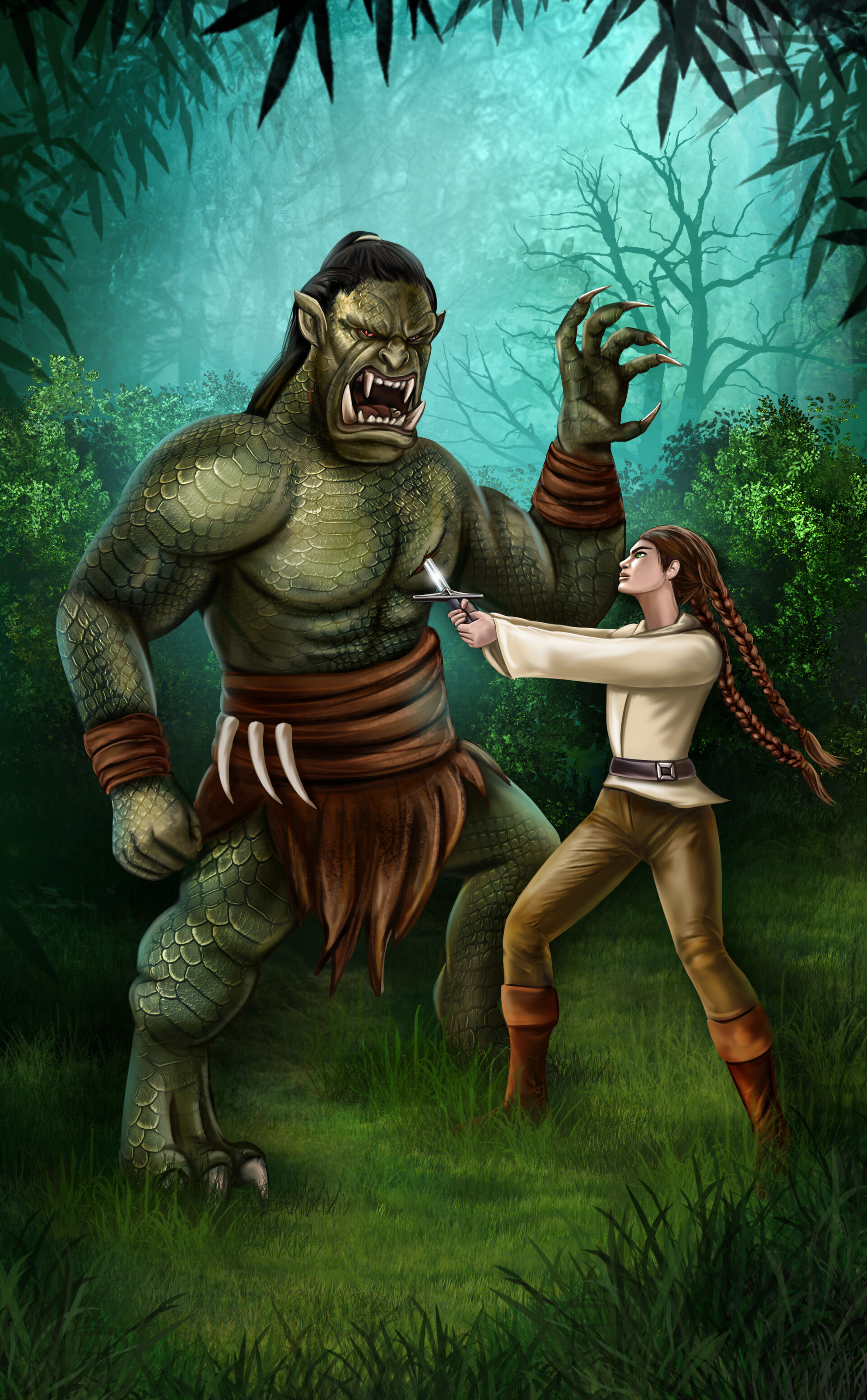 ArtStation - fight with an orc