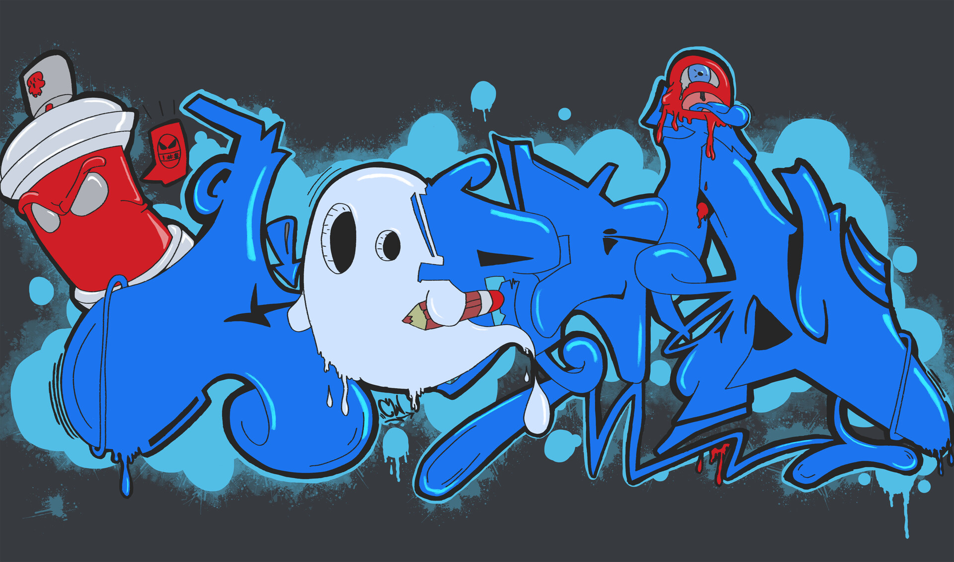 ArtStation - graffiti piece