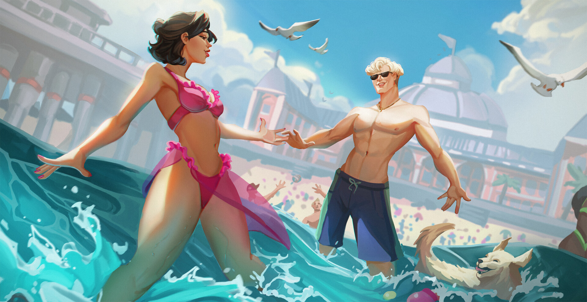 ArtStation - Beach Day