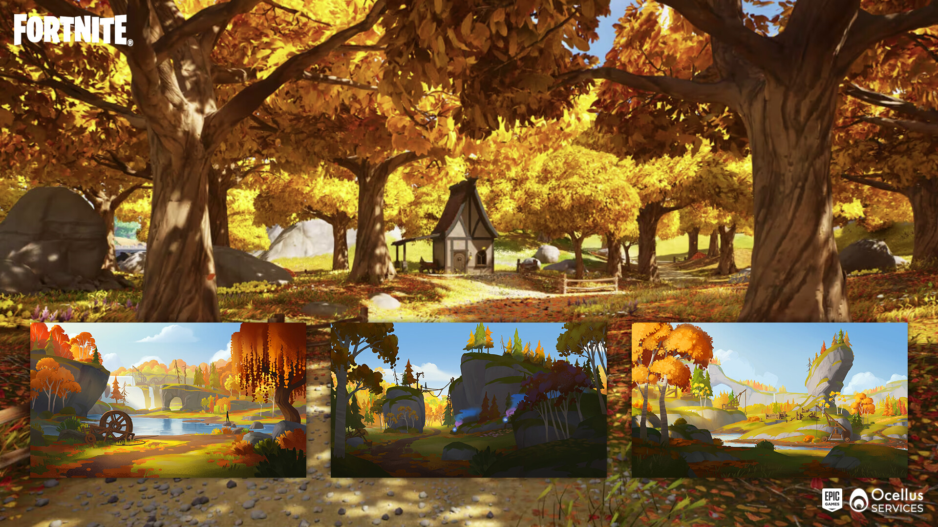 Ocellus - SERVICES - Fortnite - Fall, Winter biomes & Quarry