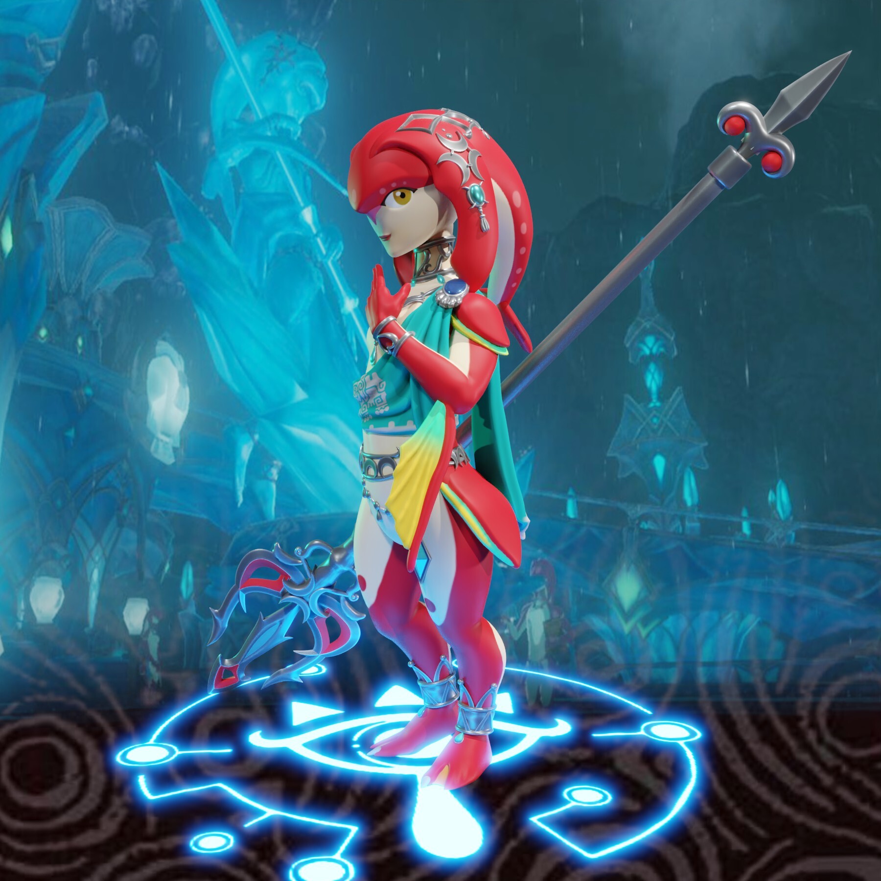 ArtStation - Mipha - Zelda: BOTW