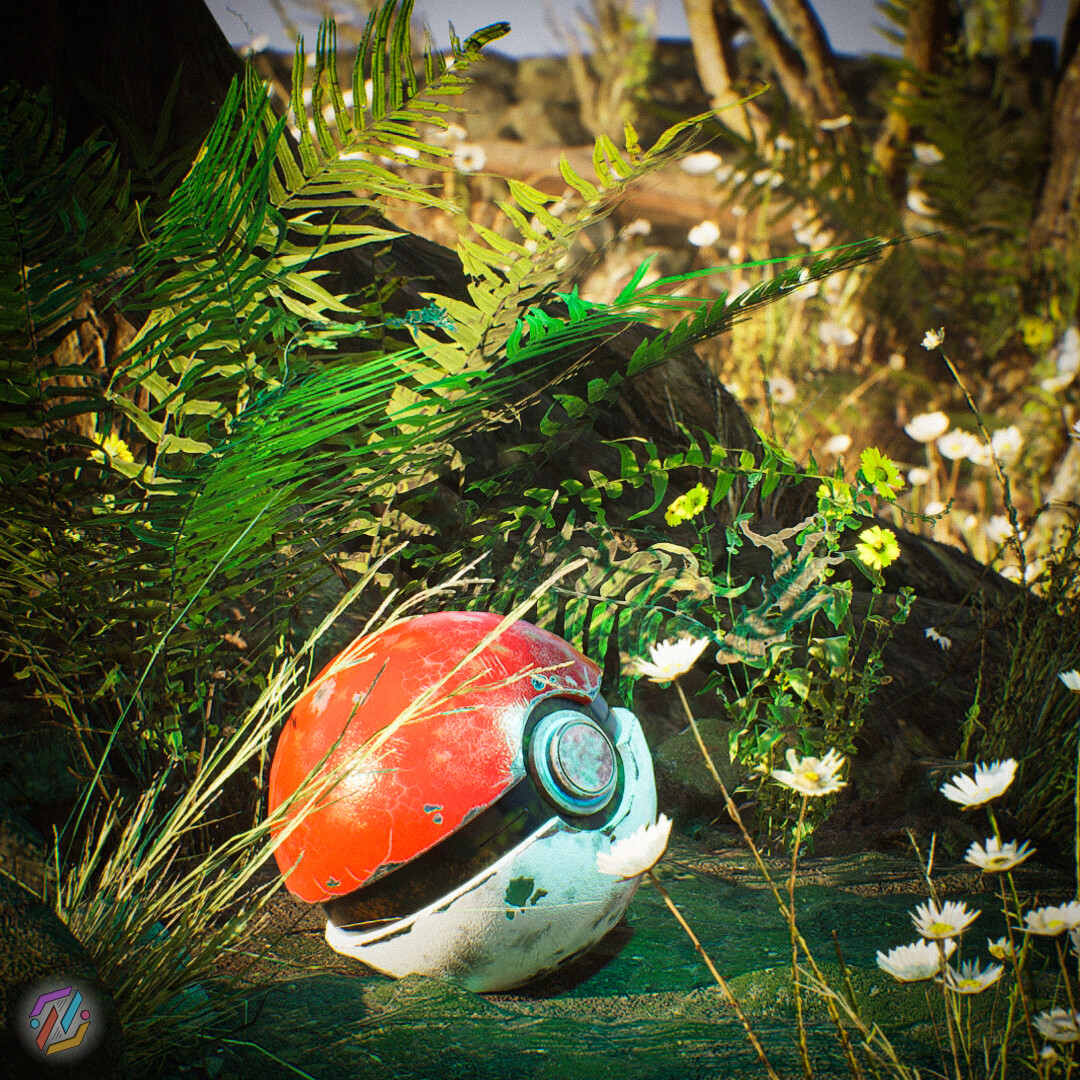 ArtStation - Pokeball (Pokemon Fan Art)