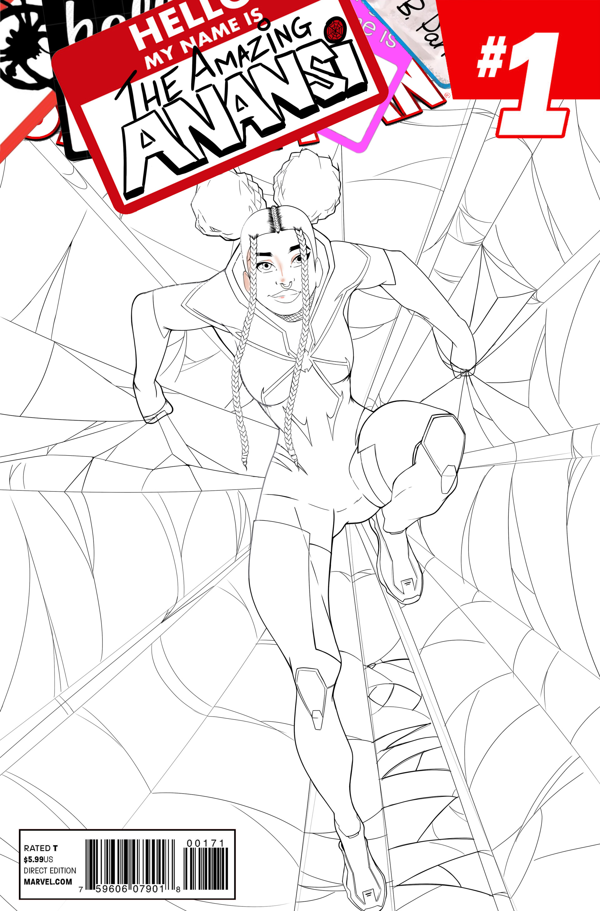 anansi spider coloring pages