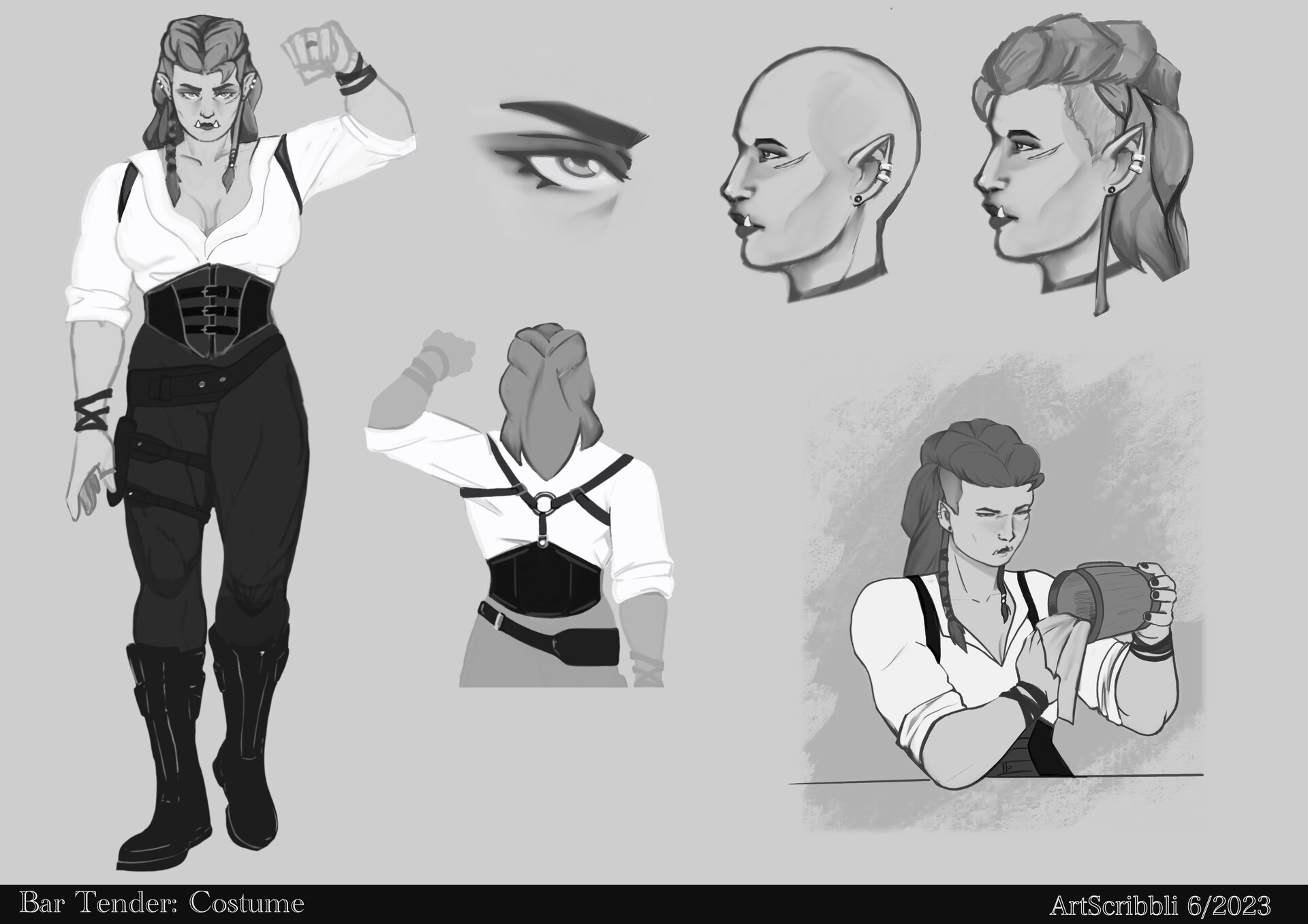 ArtStation - Half-Orc Bar Tender