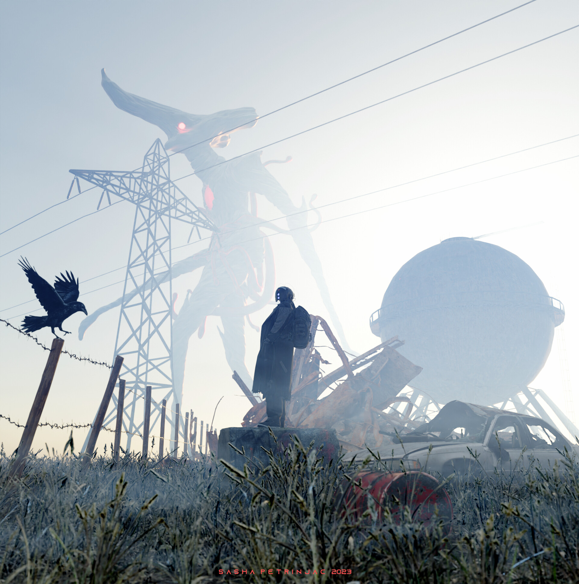 ArtStation - stalker in the zone... (blender 3.4 cycles render)