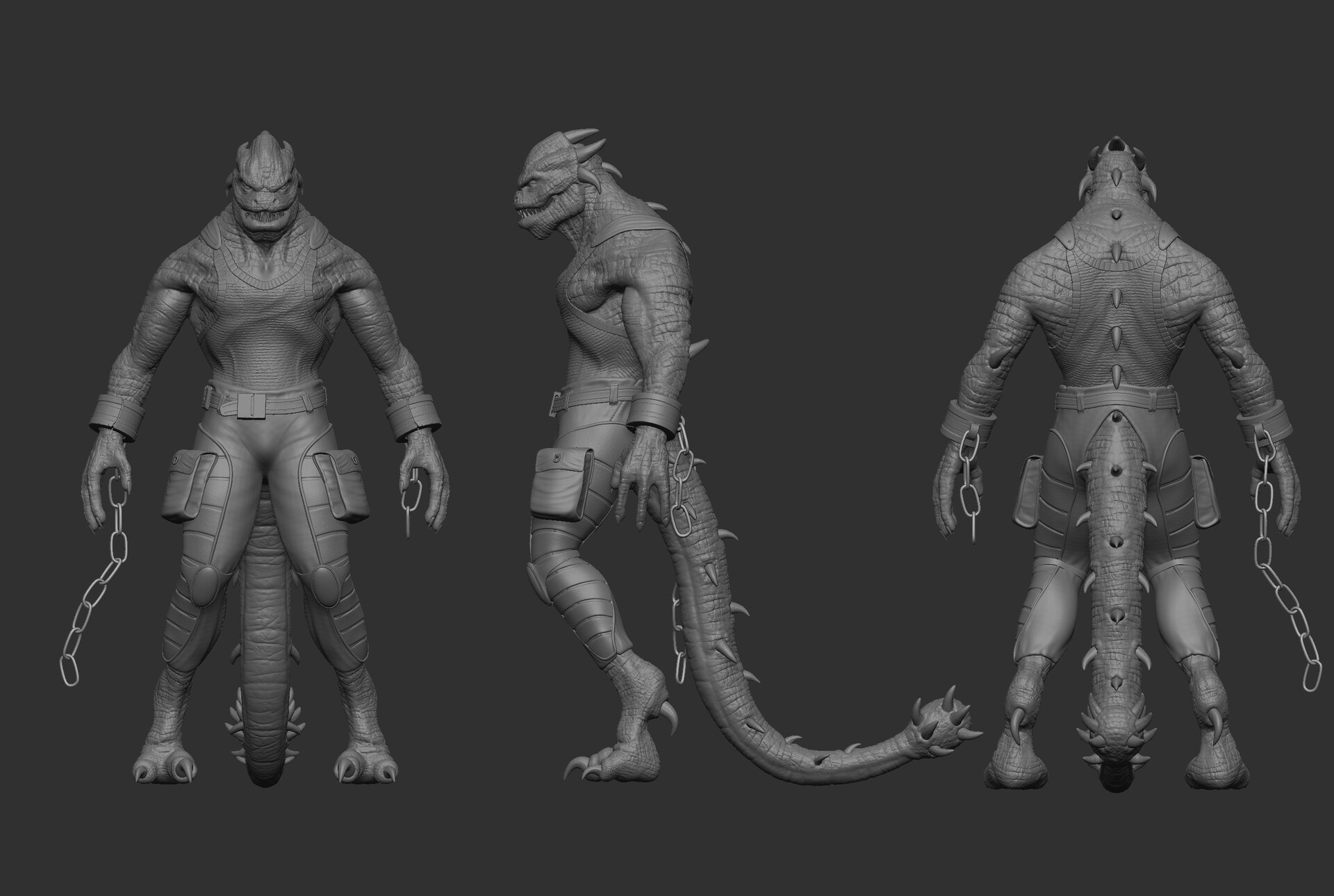 Yurii Rohachevskyi - Lizard Humanoid