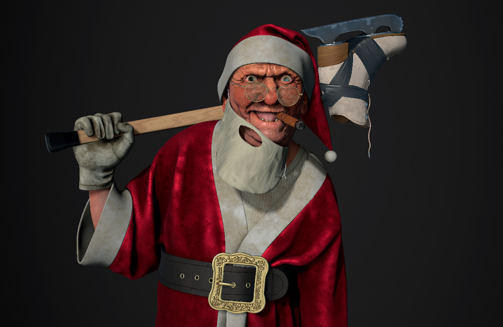 ArtStation - Psycopath Santa (unfinished)