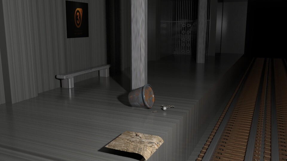 ArtStation - simple metro station