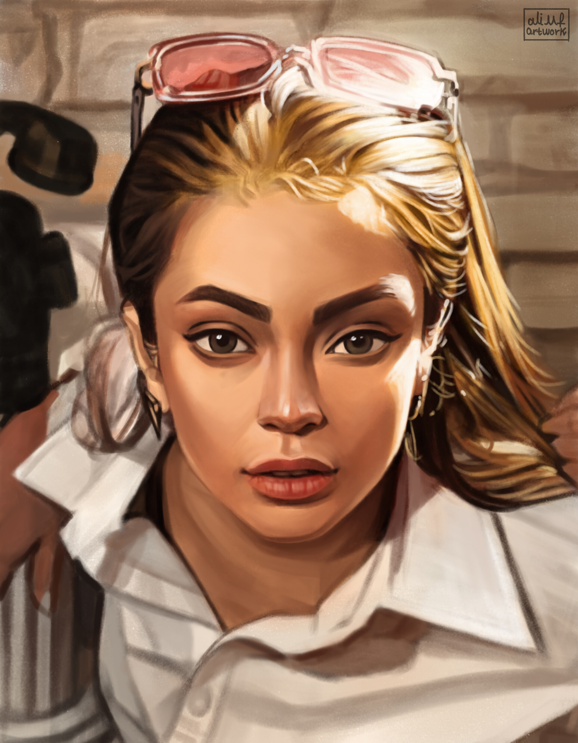 ArtStation - Digital portrait painting on Photoshop #4 + Step by step process