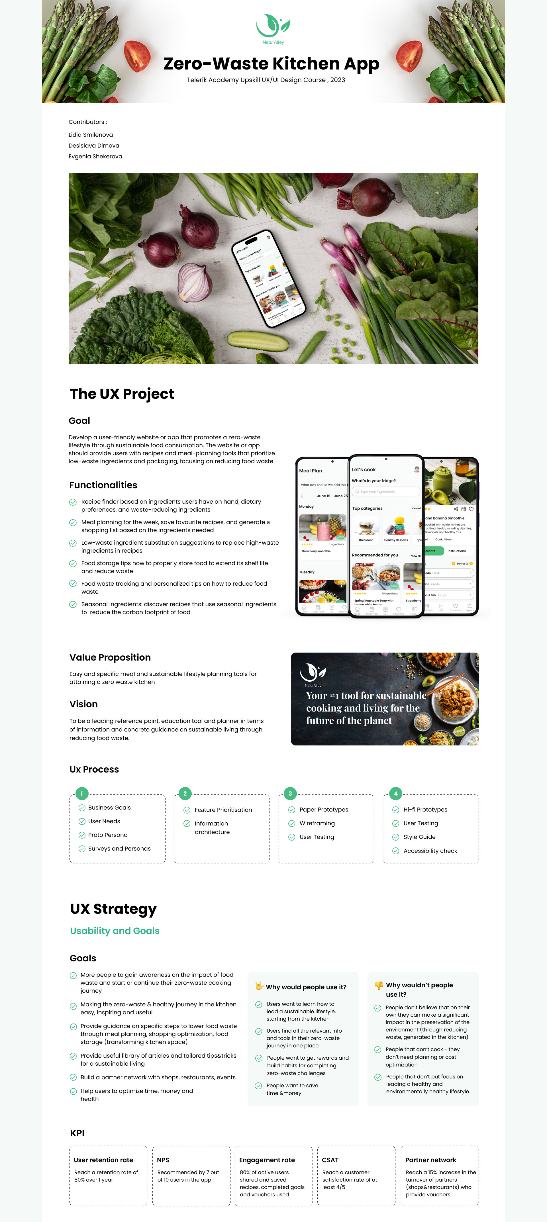 ArtStation - UX/UI Project "Zero-Waste Kitchen App"