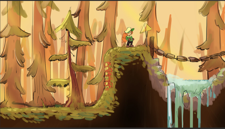 Andrew Day - Camp Cryptid Concept Art