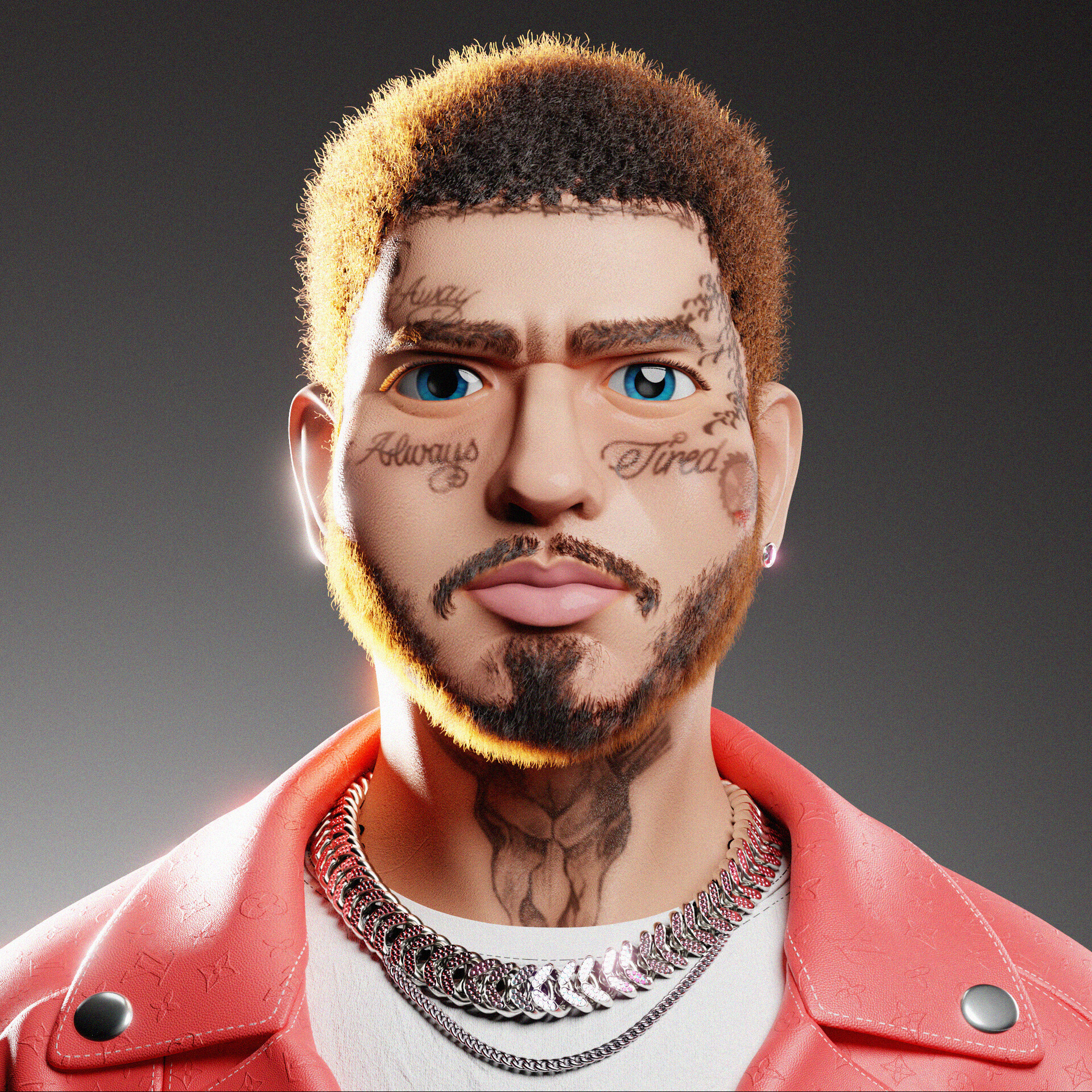 ArtStation - Post Malone: Disney Stylized @postmalone