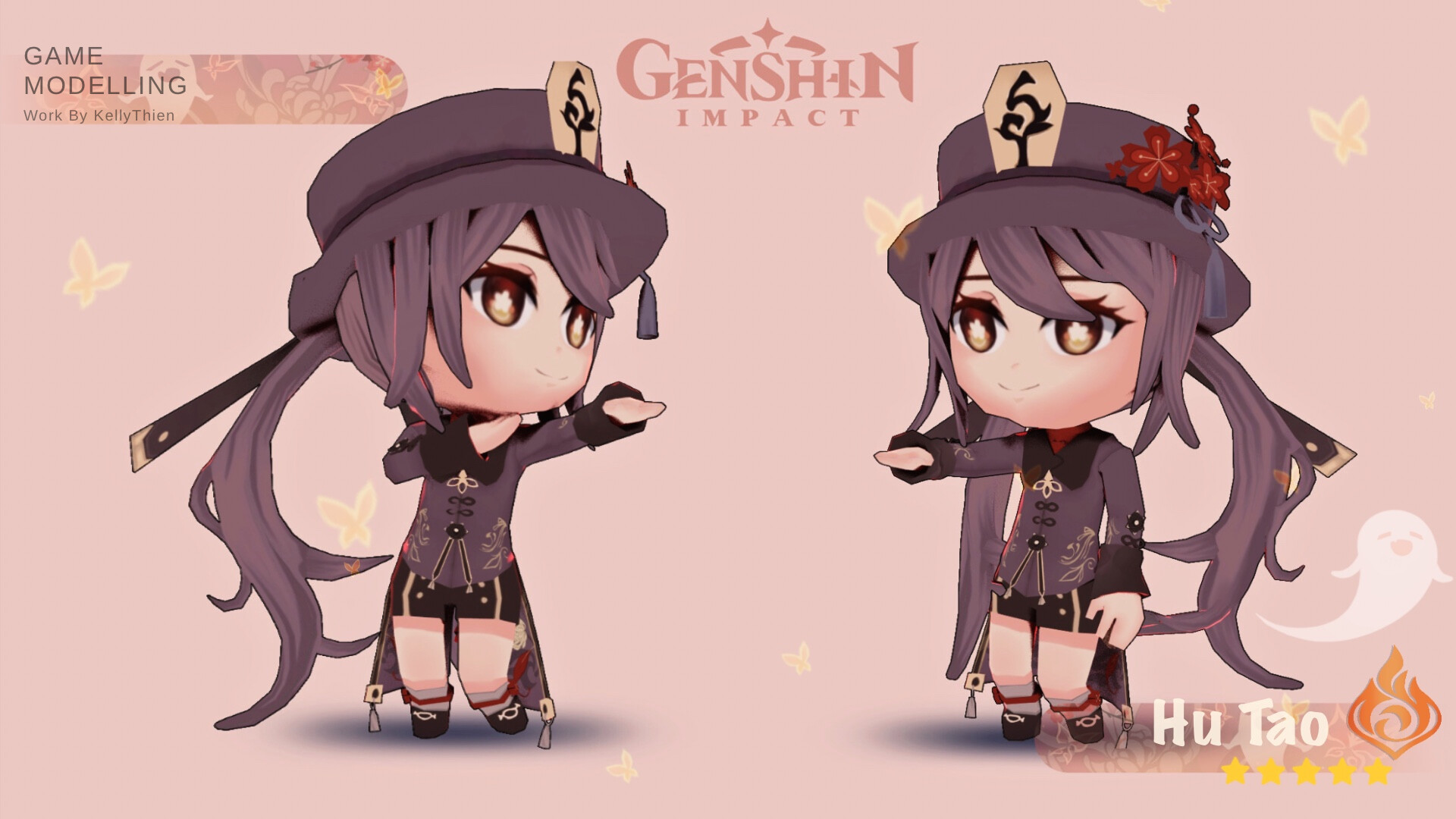 ArtStation - Hutao Character Modelling