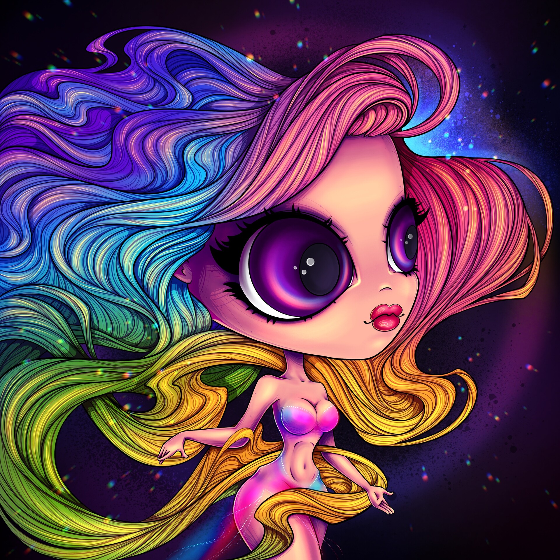 ArtStation - Bubbly Girl NFT