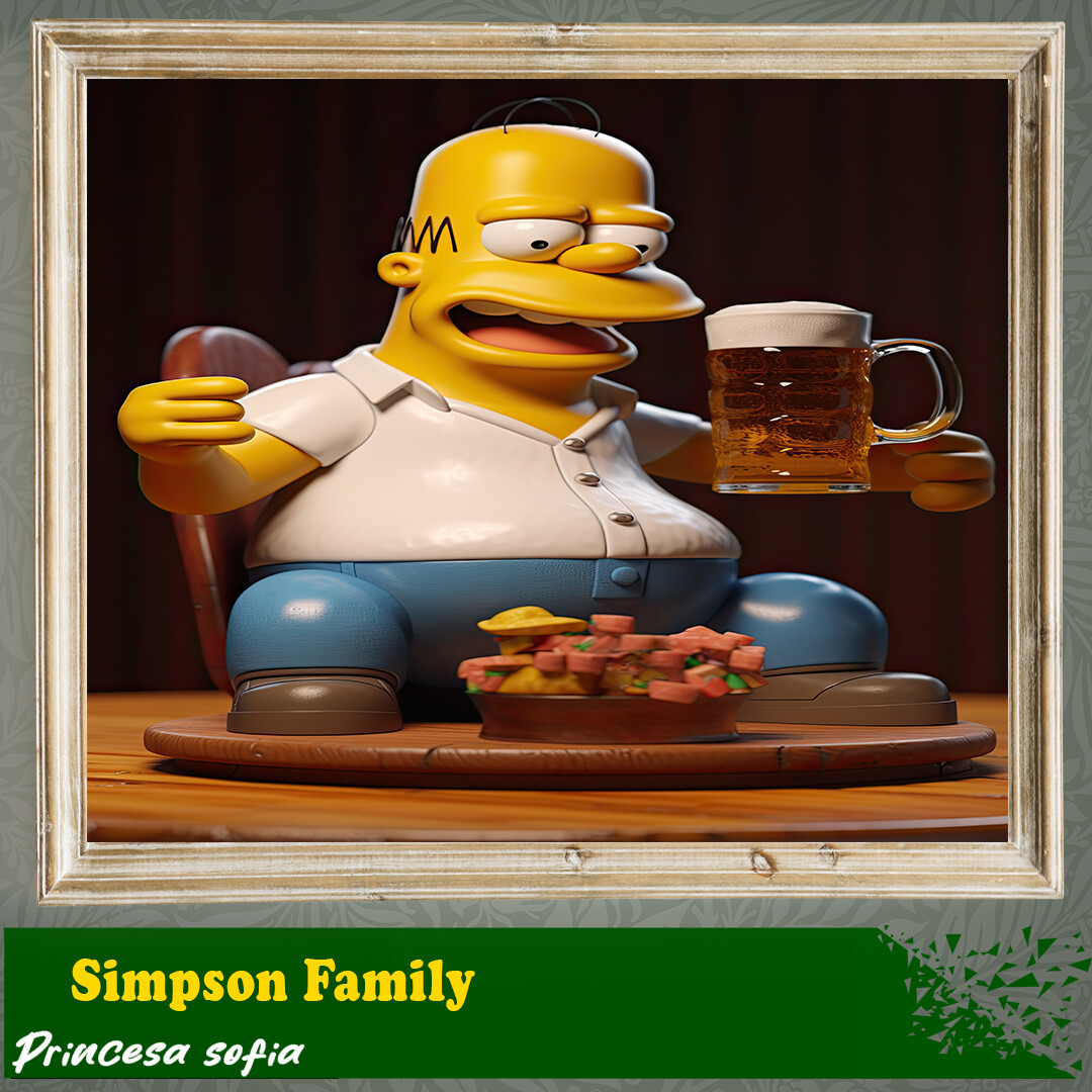 ArtStation - Simpson Family Vol.01 / 4K/ Reference Image