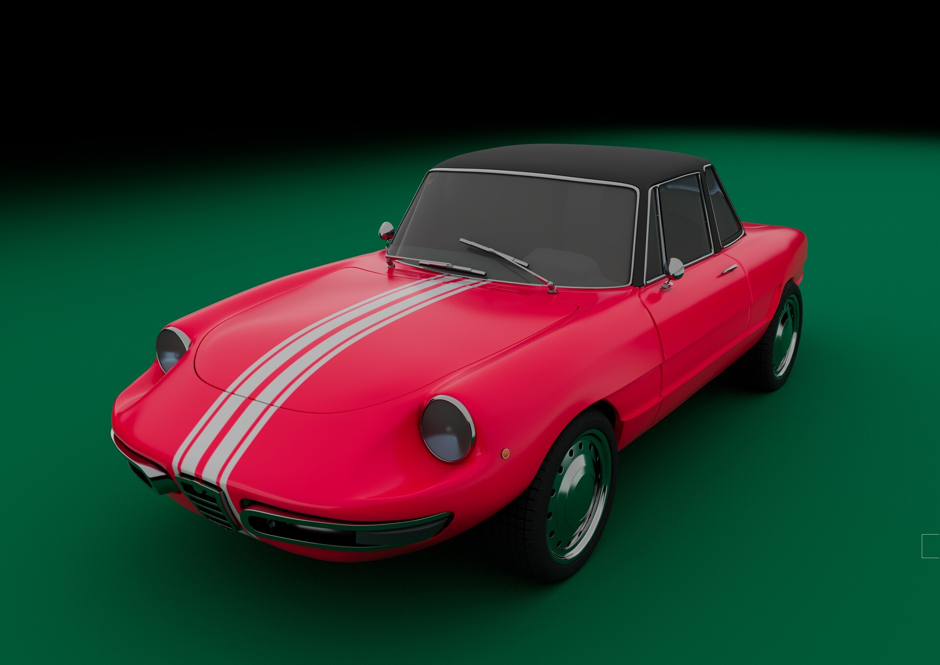 ArtStation - Alfa Romeo Spider 1969
