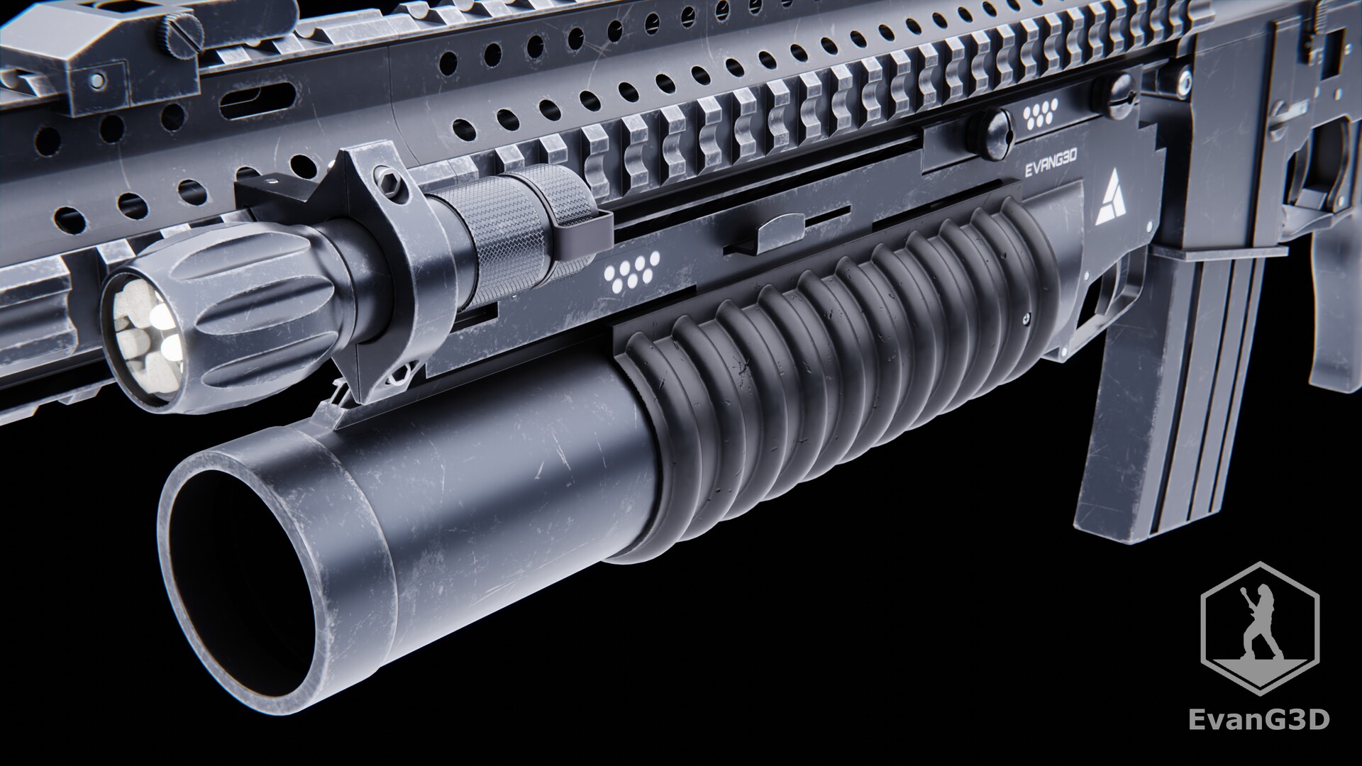 ArtStation - Under Barrel Grenade Launcher