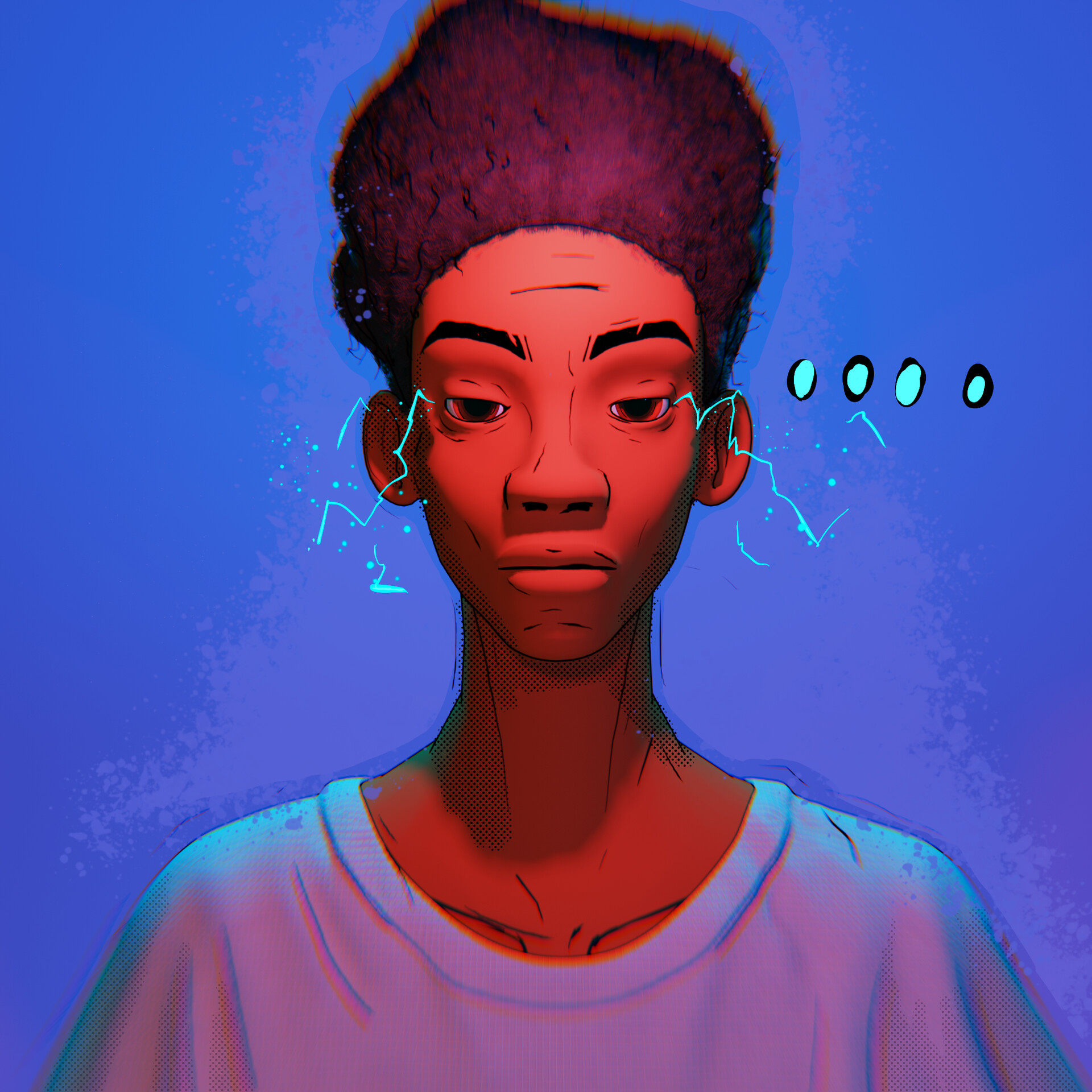 ArtStation - Miles Morales comic-style artwork